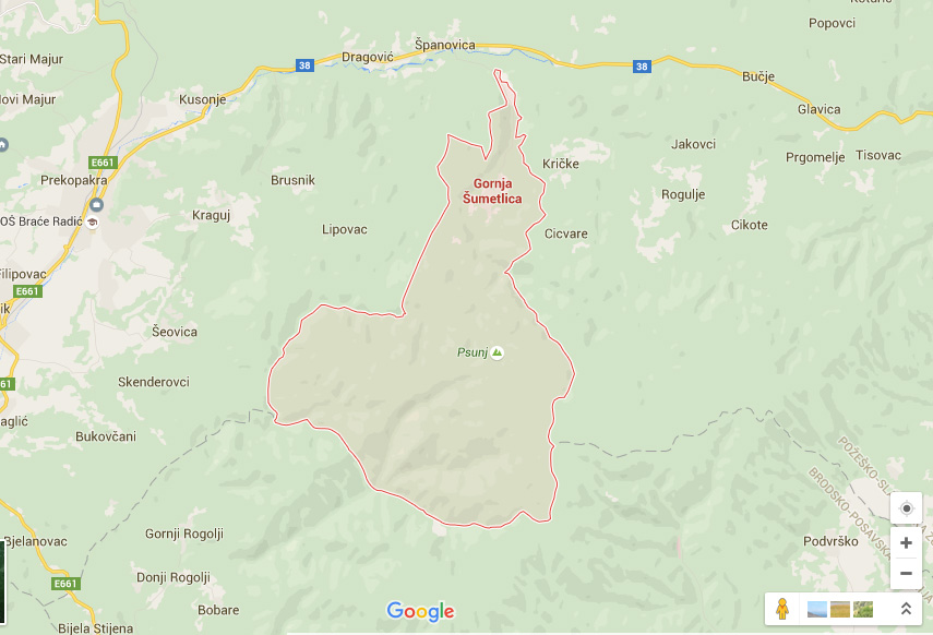 Gornja Šumetlica - Grad Pakrac